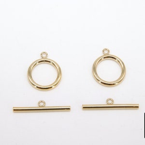 Toggle Clasp, 14 K Gold Filled Extra Large Toggle Bars AG 2139, 20 X 23 ...