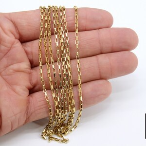 Stainless Steel Chain, Silver Steel 4 Mm Rectangle Box Chains CH #137 ...