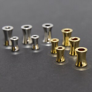 Gold Hourglass Bead, 6 Mm Silver Long Tube Beads # 3341, 8 Mm Fluted ...