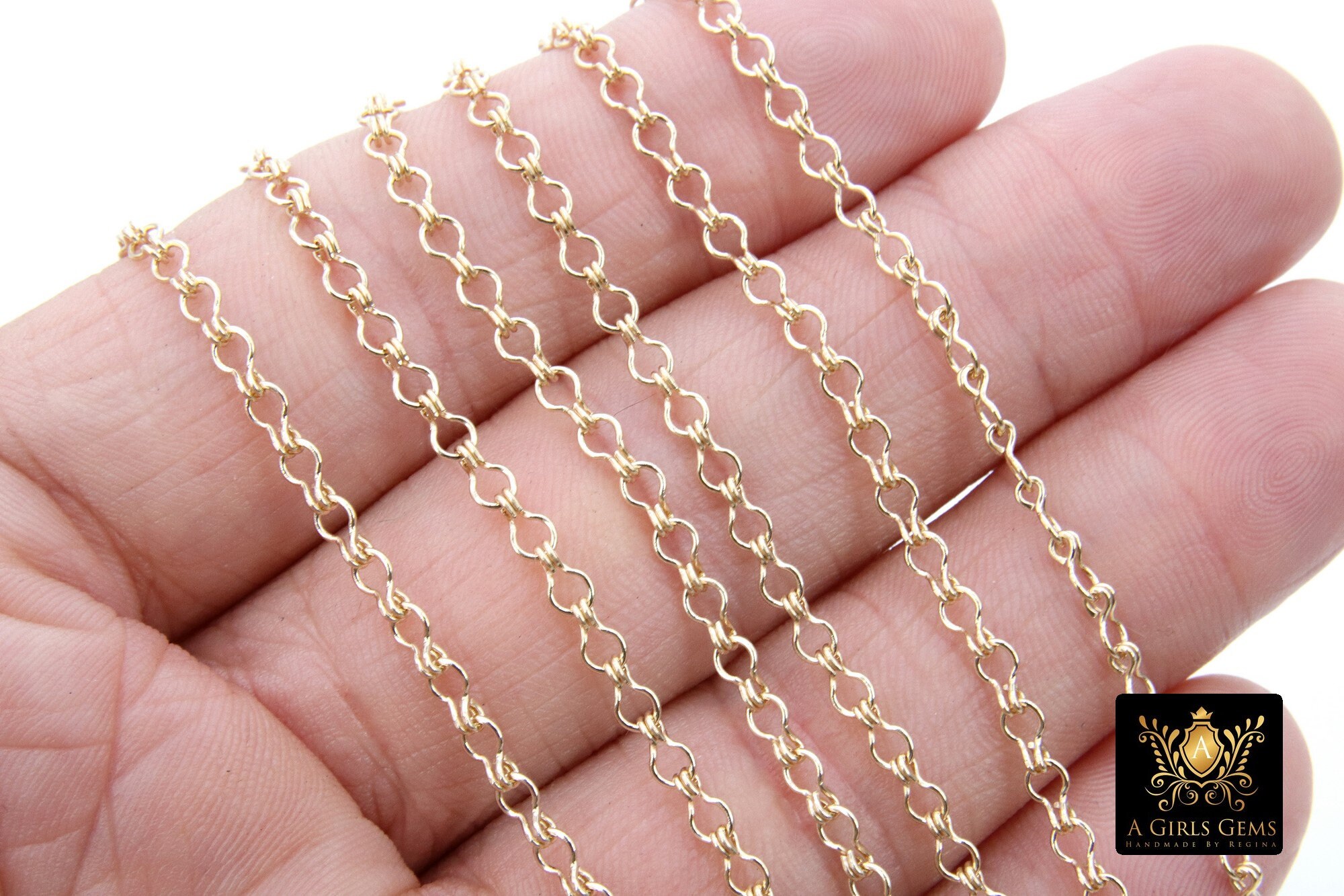 14 K Gold Filled Ladder Jewelry Chains 5.2 Mm Ladder Chain - Etsy