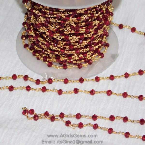 Red Chain - Etsy