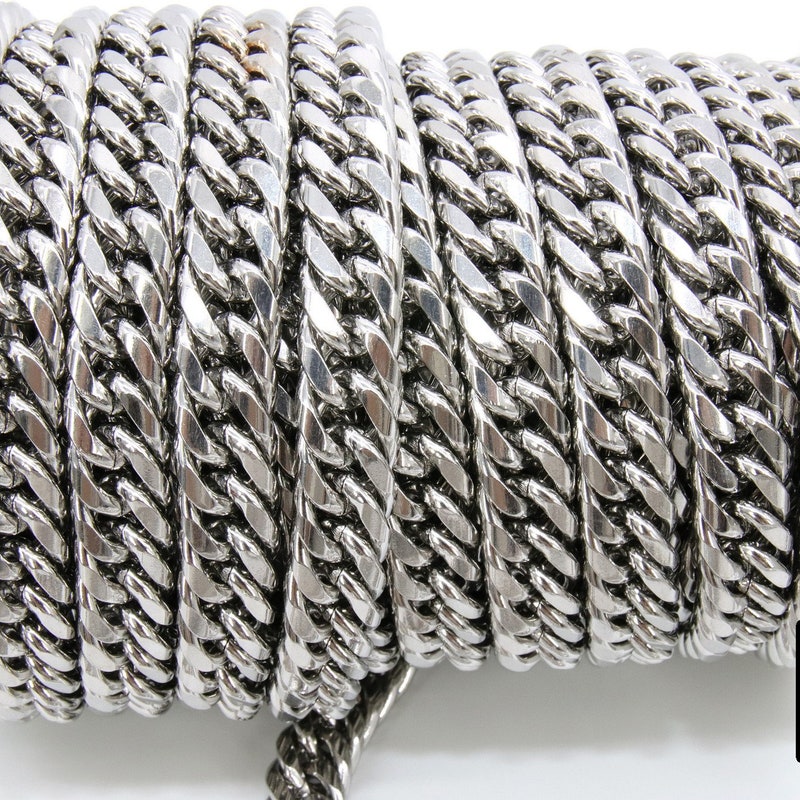 Silver Curb Chain - Etsy