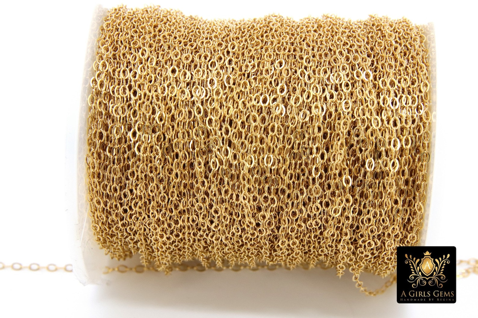 14 K Gold Filled Hammered Cable Chains, 14 20 Unfinished by the Foot CH ...