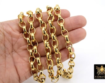 Silver ROLO Chain 10 Mm Stainless Steel Round Chains LK 504 | Etsy