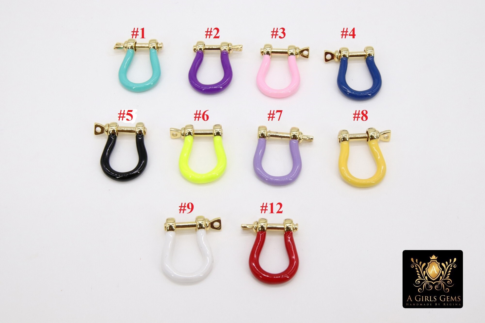 Gold Shackle Clasp 13 X 17 Mm Jewelry Tiny Clasps in Gold - Etsy