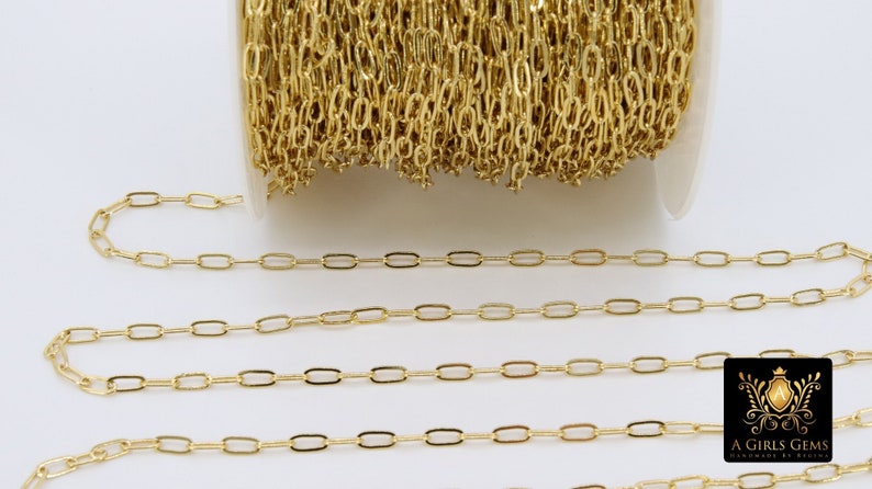 Rectangle Chain Unfinished Gold Oval Dainty Chains Bracelet - Etsy