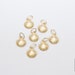 14 K Gold Filled Tiny Scallop Shell Charm, 14 20 Gold Small Seashell ...