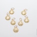 14 K Gold Filled Tiny Scallop Shell Charm, 14 20 Gold Small Seashell ...