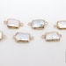 Freshwater Pearl Connectors Gold Rectangle Two Loop White - Etsy