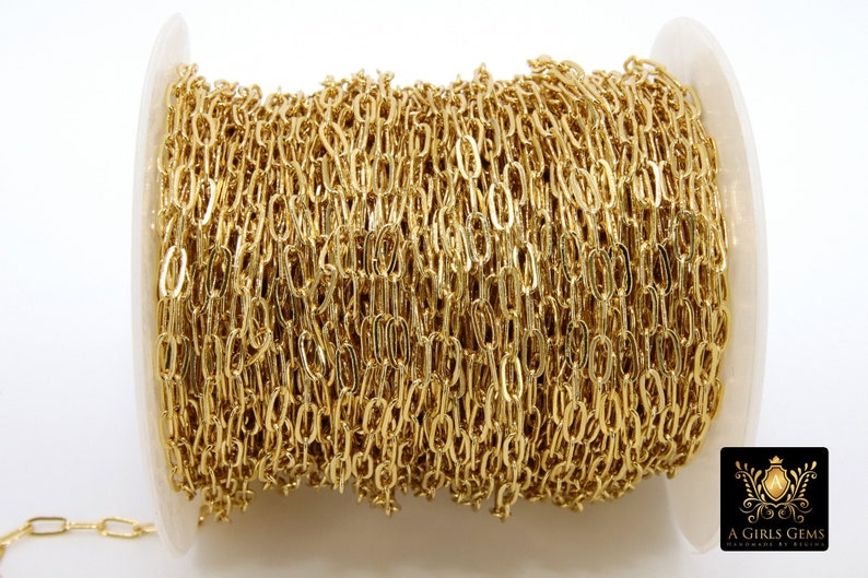 Rectangle Chain Unfinished Gold Oval Dainty Chains Bracelet - Etsy