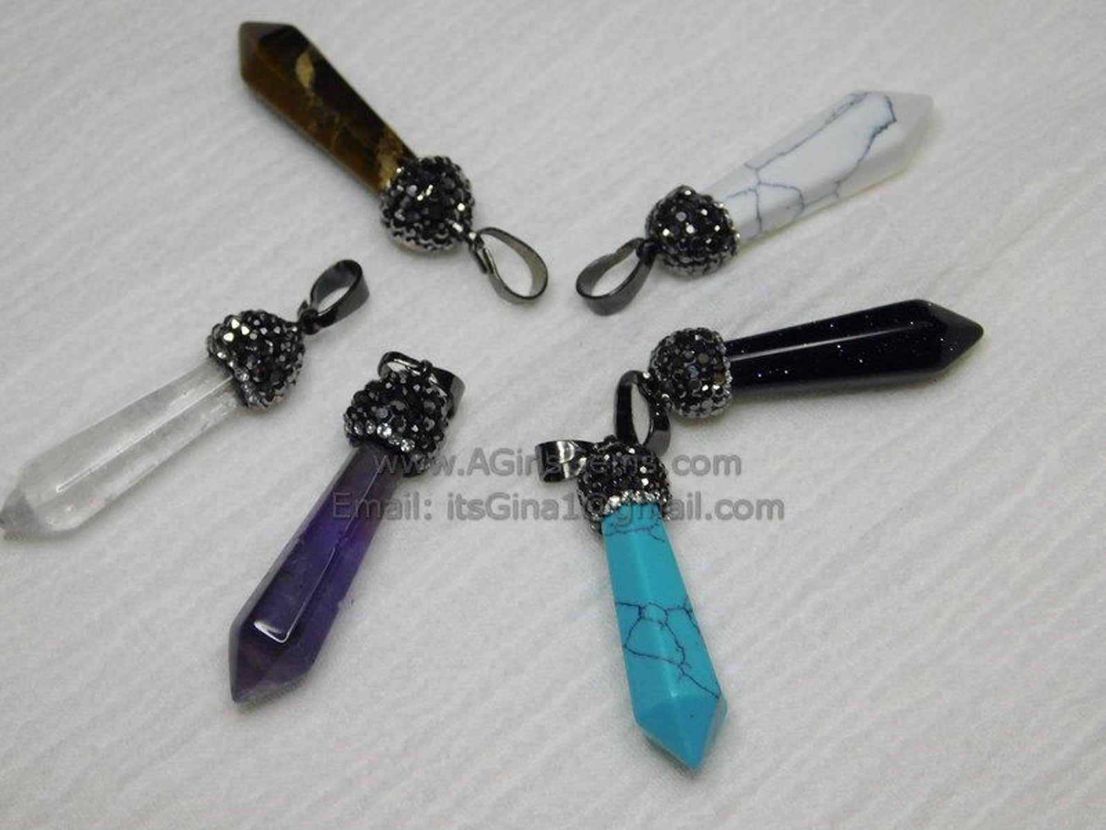 Zircon Cap Natural Amethyst Quartz Blue Sandstone Tiger Eye - Etsy