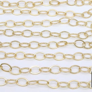 Gold Oval Chain, 10 Mm Large Silver Oval Cable Chains CH# 202 ...