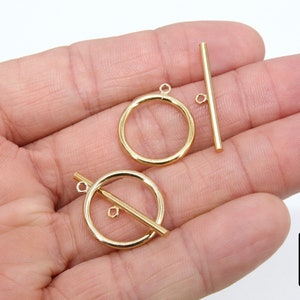 Toggle Clasp, 14 K Gold Filled Extra Large Toggle Bars AG #2139, 20 X ...