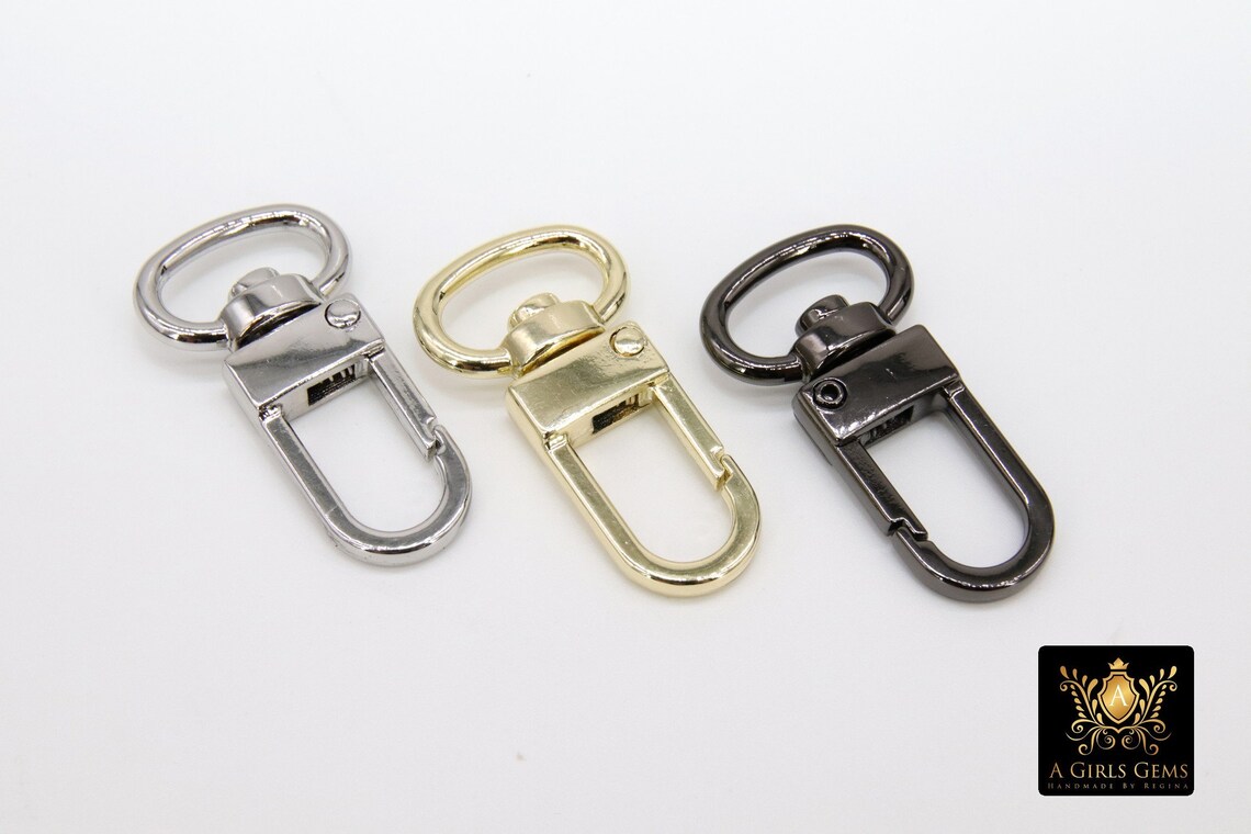 Gold Spring Gate Clasps Silver or Black Spring Lock Swivel - Etsy