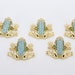 CZ Micro Pave Frog Connectors, Gold 3D Colorful Amphibian Blue ...