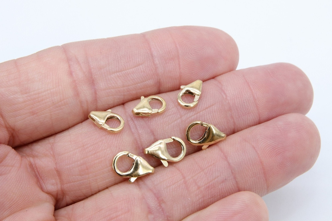 14 K Gold Filled Lobster Clasps, Parrot Clasp Jewelry Findings # 2119 ...