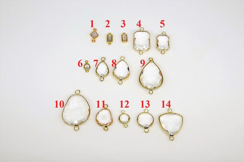 Square Connectors 2 Pcs Gold 2 Loop Links in Rectangles - Etsy