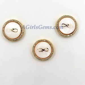 CZ Micro Pave, Infinity Shell Gold Gilding Mother of Pearl #54, Figure ...