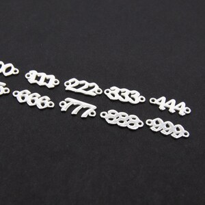 14 K Gold Filled Angel Number Connector, 925 Sterling Silver Three ...