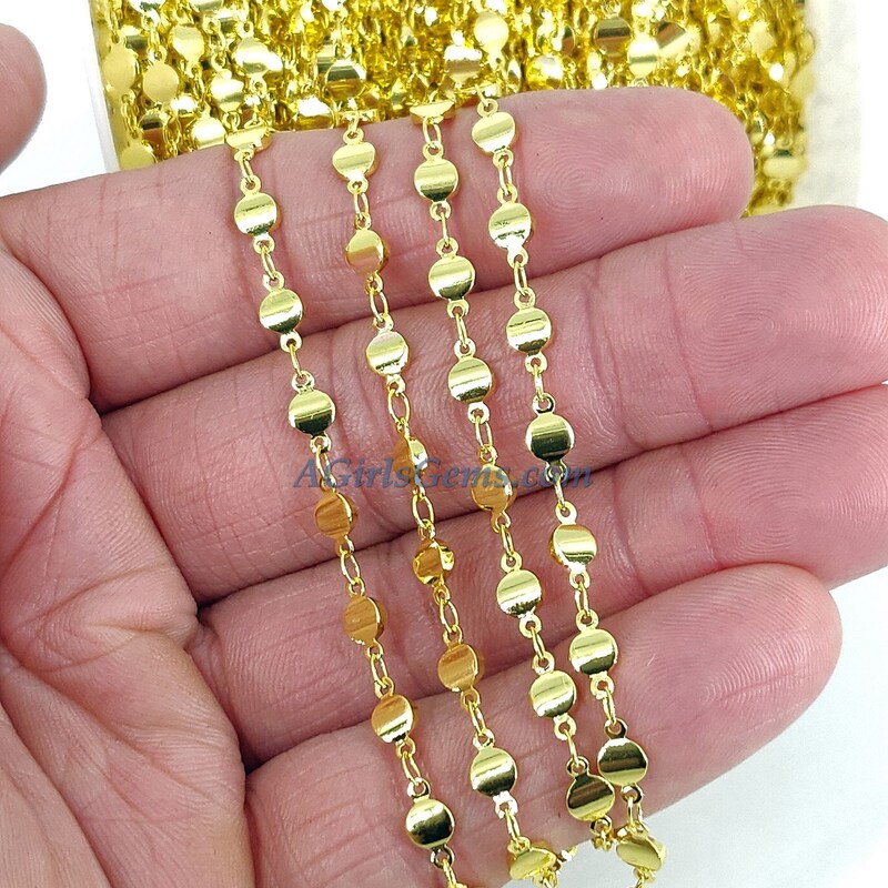Rosary Chain Gold - Etsy