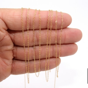 14 K Gold Filled Hammered Cable Chains 14 20 Unfinished by - Etsy