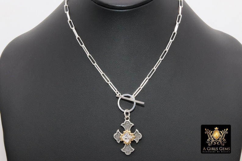 Tiger Head Chain Necklace 925 Sterling Silver Toggle - Etsy