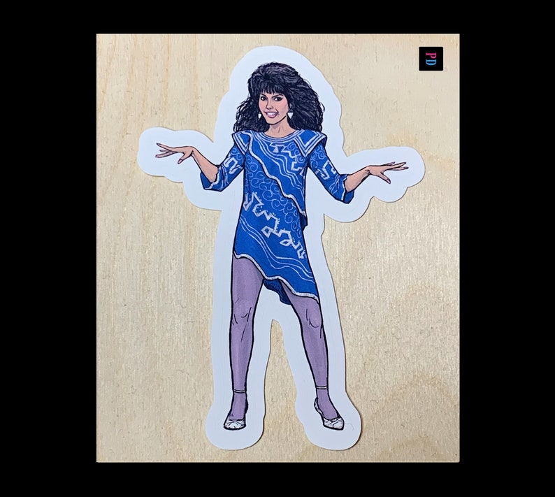 Sexy TV Host Character Sticker Weatherproof Matte / Glossy - Etsy
