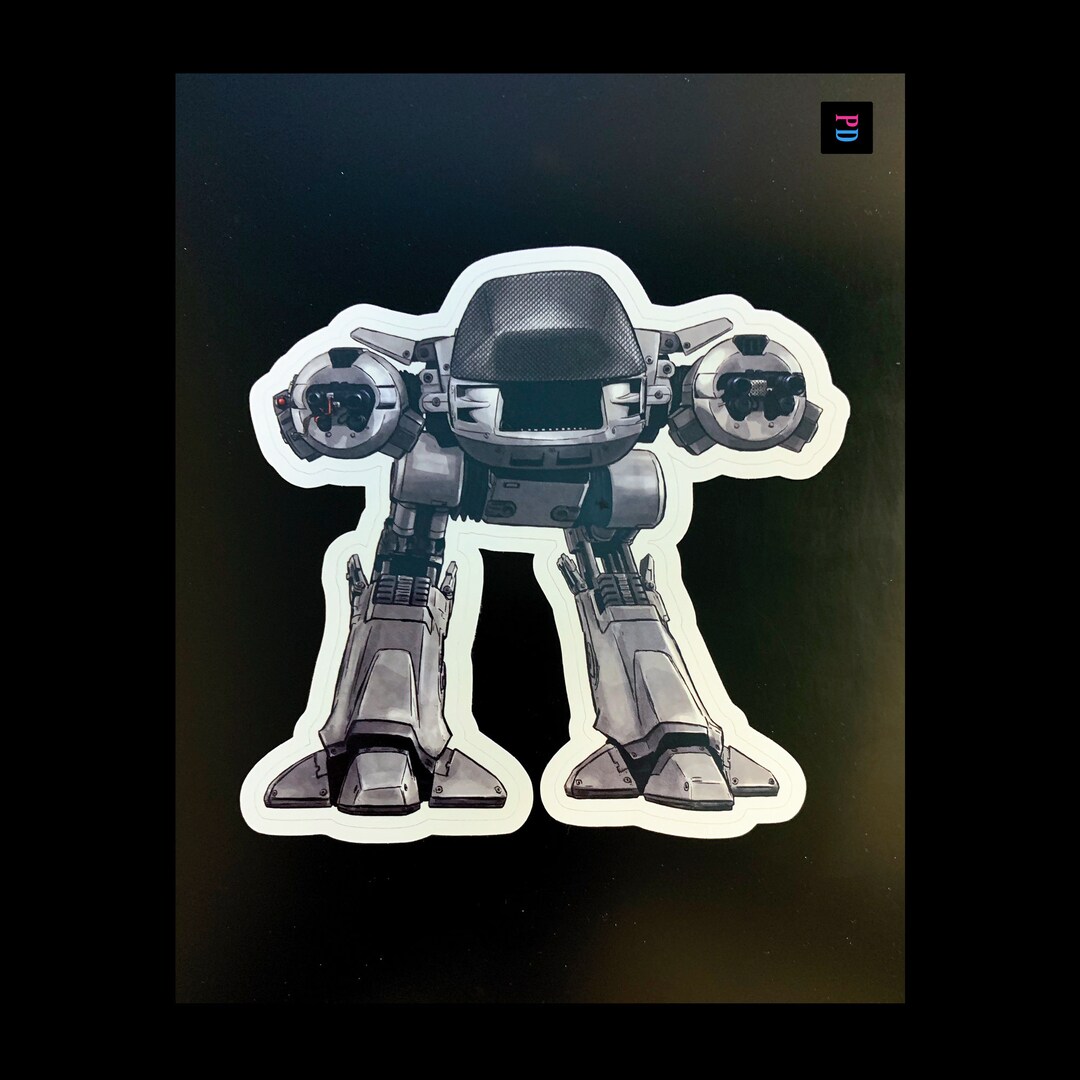 Mecha Watchdog Prop Sticker - Weatherproof Matte / Glossy Kiss Cut - 3 ...