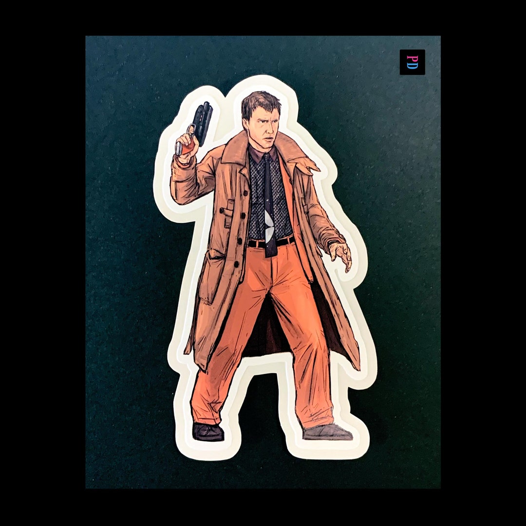 Future Cop Character Sticker - Weatherproof Matte / Glossy Kiss Cut - 3 ...