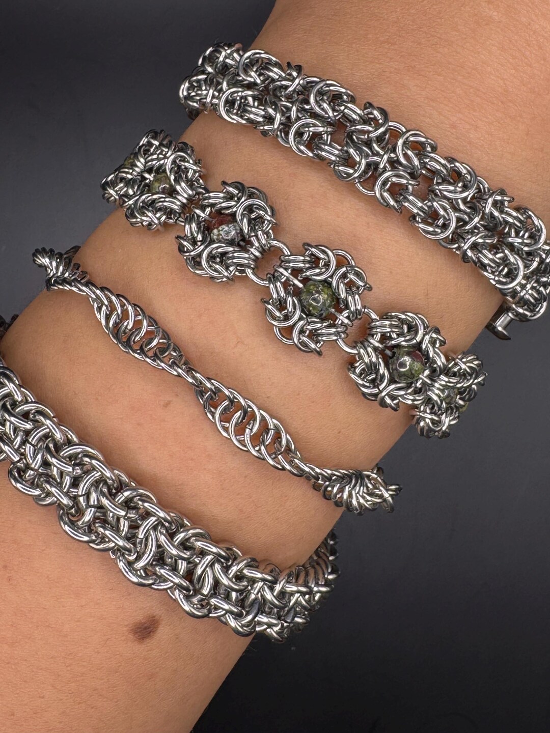 Handmade Stainless Steel Chainmail Bracelet • Unisex Armor Jewelry - Etsy
