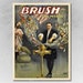 Brush 1912 Vintage Style Magic Poster - Classic Magician Poster - Etsy