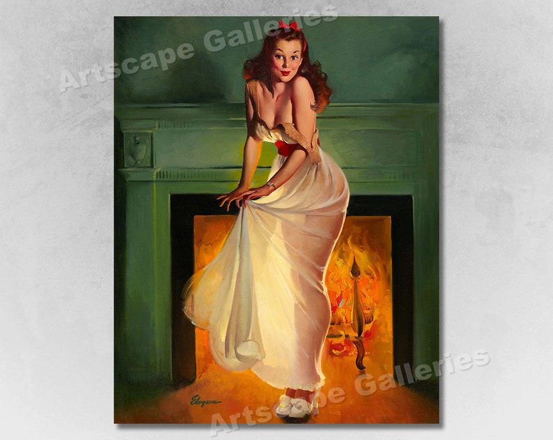 Elvgren sheer Delight Vintage Style Brunette Pinup - Etsy Elvgren sheer Delight Vintage Style Brunette Pinup - Etsy