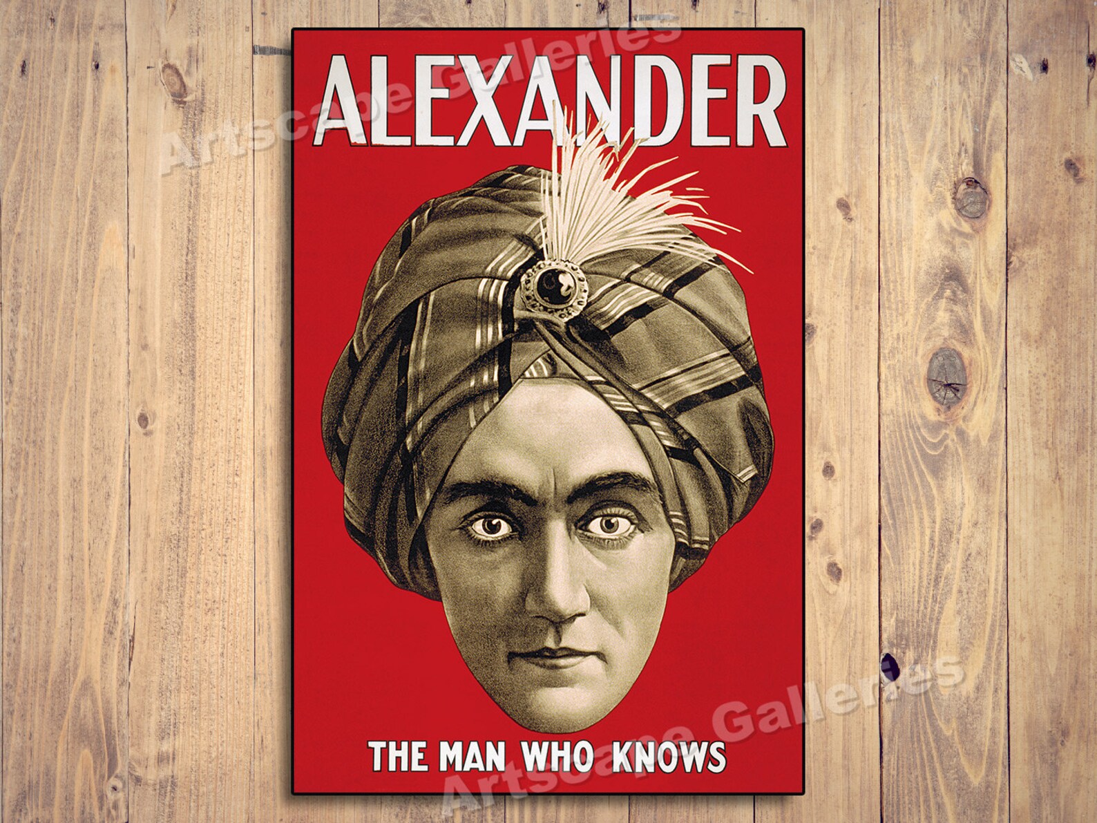 Alexander the Man Who Knows - 1920s Magic Poster - Etsy