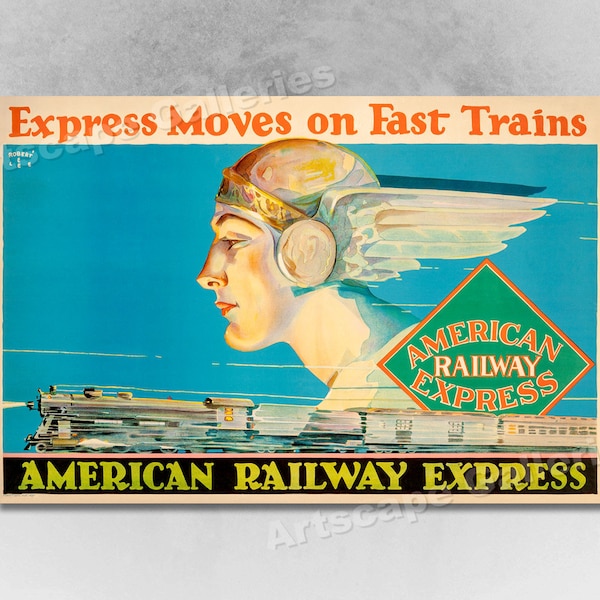 American Railway Express - Etsy