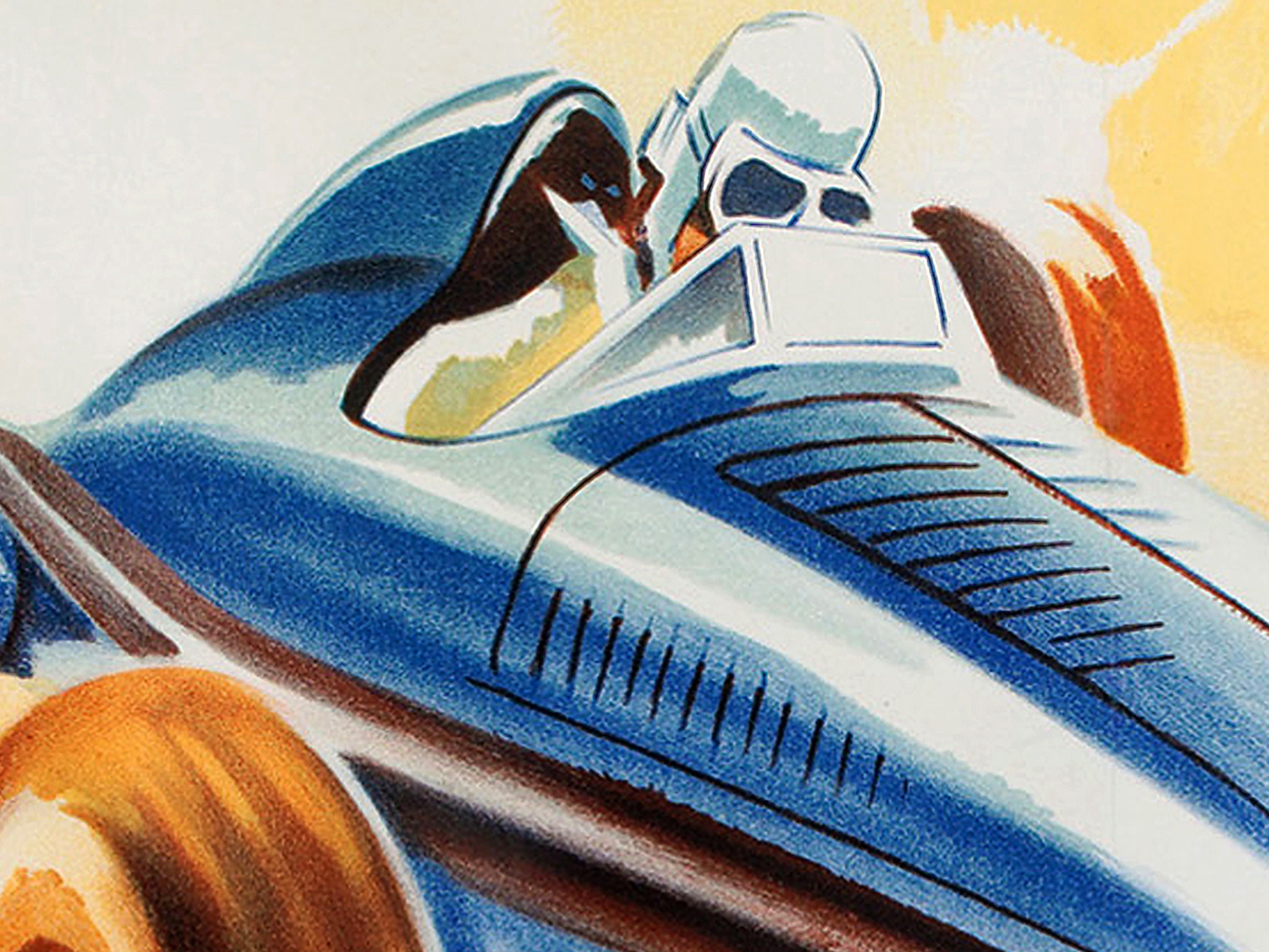 1938 Grand Prix ACF Vintage Style Formula Race Car Poster sold by ...