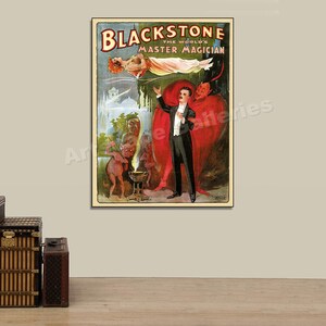 1930s "blackstone the Magician" Vintage Style Early Magic Poster - Etsy