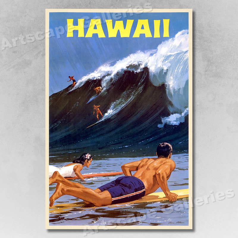 Vintage Surf Print - Etsy
