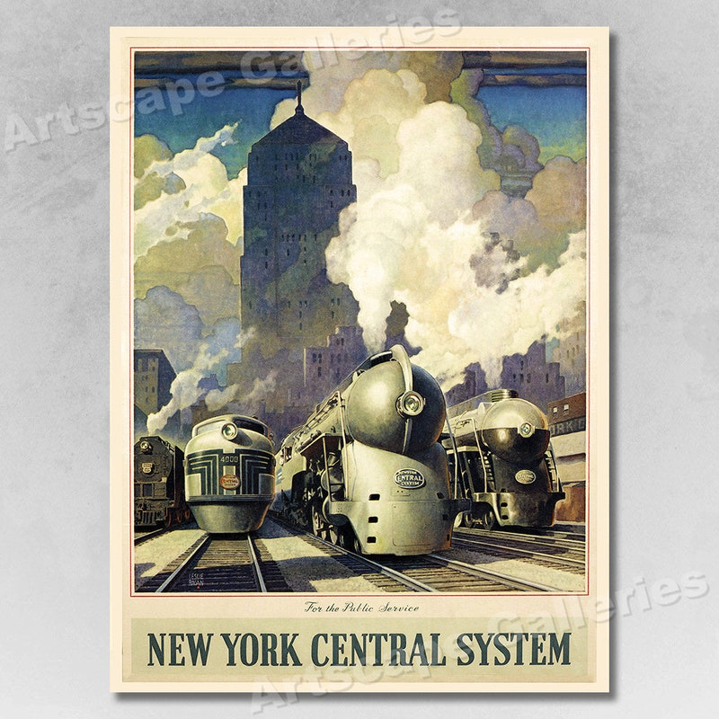 Railroad Poster - Etsy