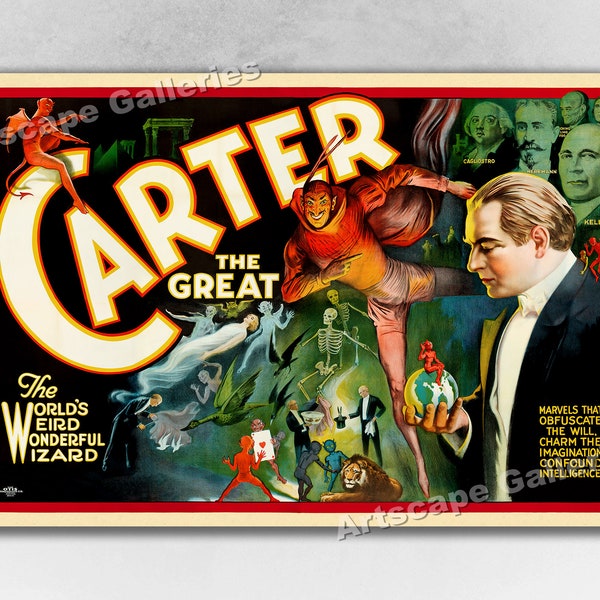 Vintage Magic Poster - Etsy