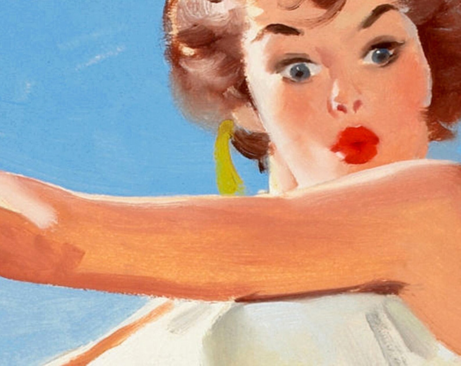 Elvgren a Good Catch Vintage Style Pin up Girl | Etsy