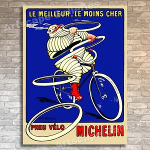 1912 Michelin Tires Vintage Style Bicycle Riding Advertising Poster - Etsy