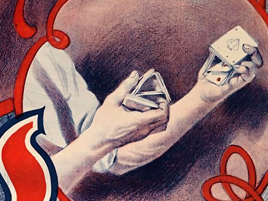 1895 Harry Houdini King of Card Tricks Escape Artist Magic Poster - Etsy