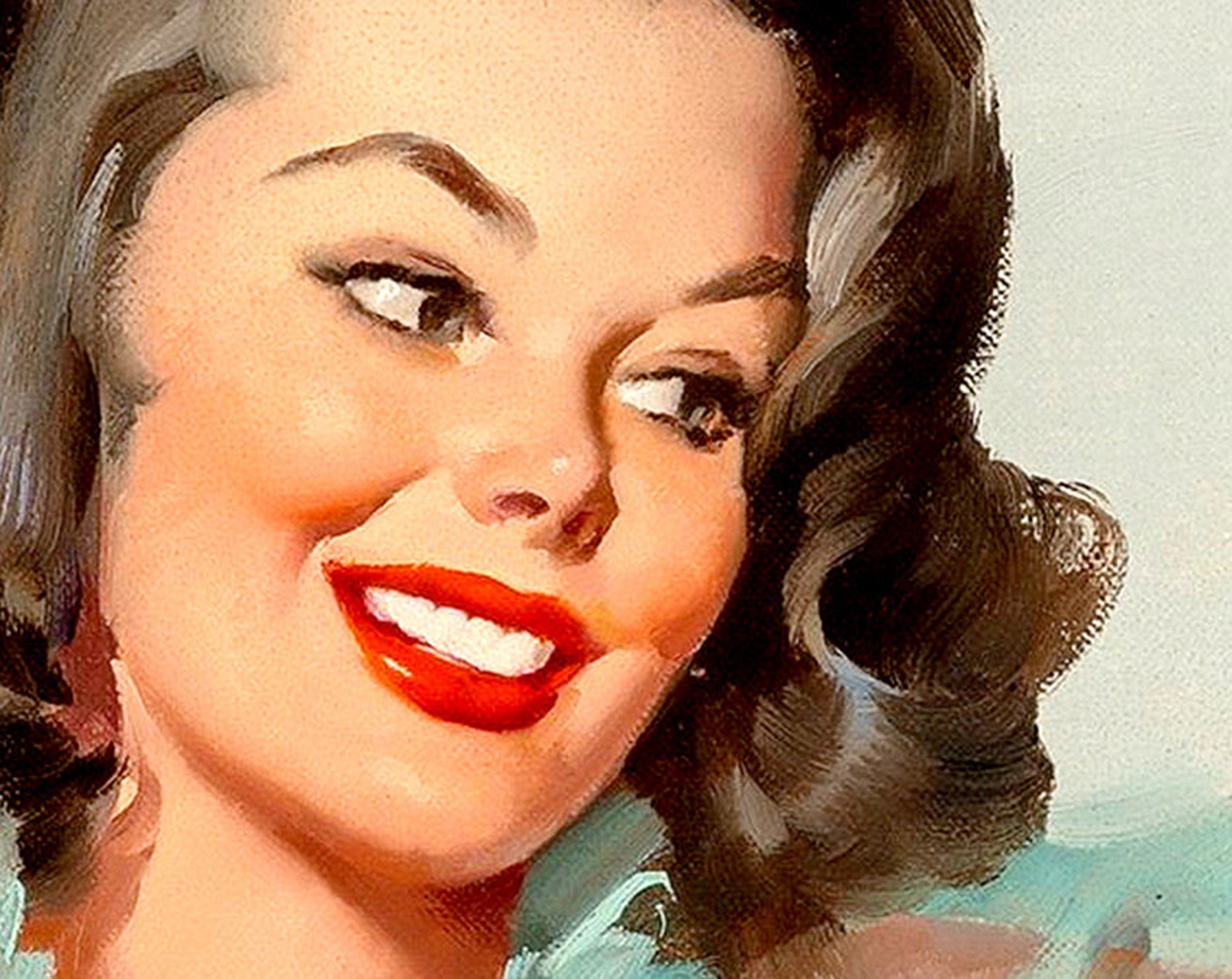 Elvgren "tasteful Design" Vintage Style Fruit Pin-up Girl Poster - Etsy