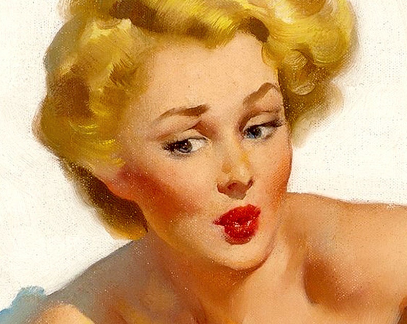 1951 Elvgren Pin-up Poster Farmyard Geese worth A - Etsy