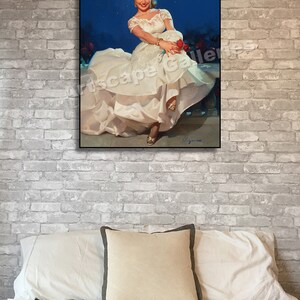 1960 Elvgren Pin-Up Girl Poster Moonlight and Roses - Etsy México