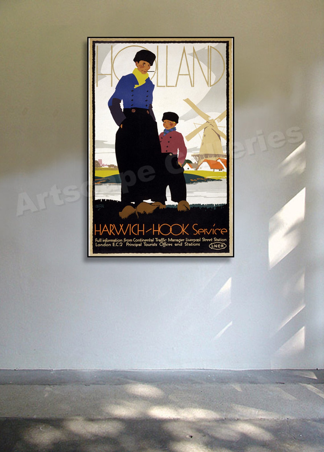 1920s Holland LNER Classic Railway Train Travel Poster - Etsy