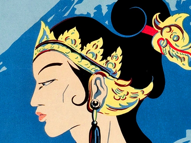 Visit Jakarta Java 1930s Vintage Style Classic Travel Poster - Etsy