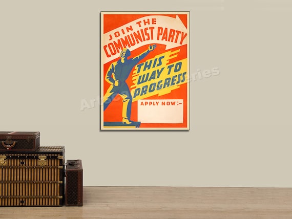 Communist Hat Join The Communist Party 1940s Vintage Style Political ...