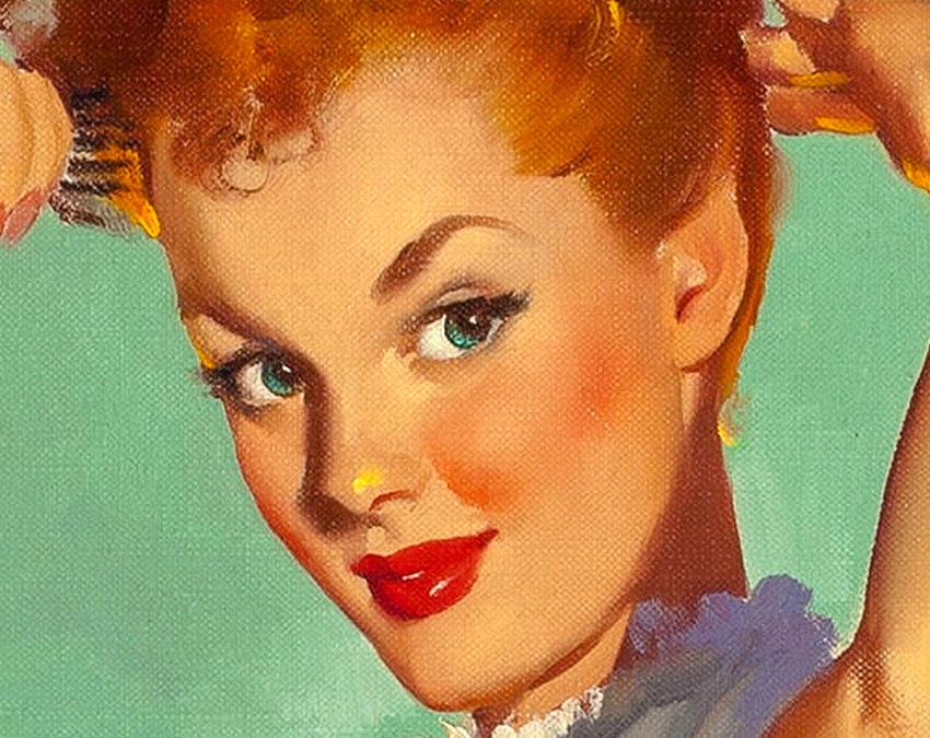 Pin-up rest Assured Vintage Style Elvgren Girl - Etsy