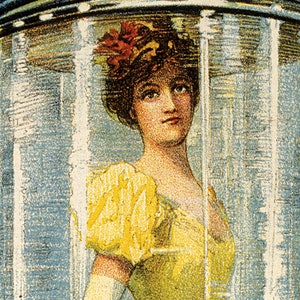 1908 Classic Magic Poster Thurston the Whirling Crystal Cage - Etsy